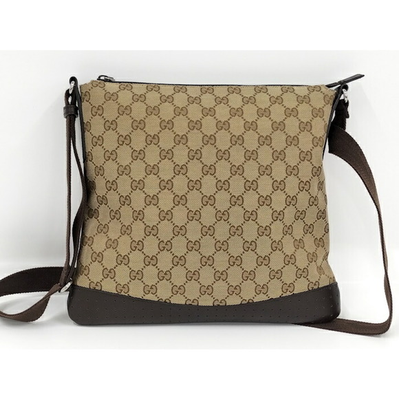 Gucci | Bags | Gucci Gg Shoulder Tan Leather Bag | Poshmark